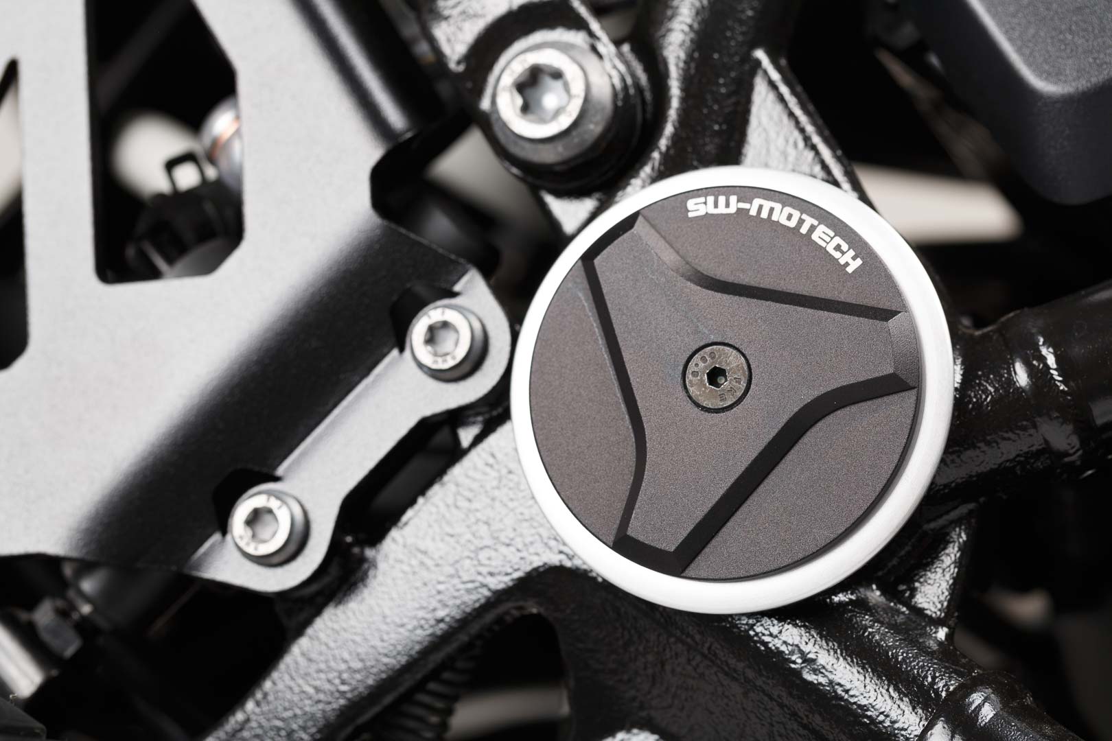 SW-Motech Frame cap set For left/right sides. Aluminum. Black – Big ...